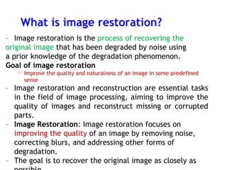 CH-4.pdf image restoration and what are | PDF