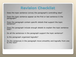 Revision and Editing | PPTX