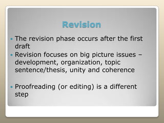 Revision and Editing | PPTX