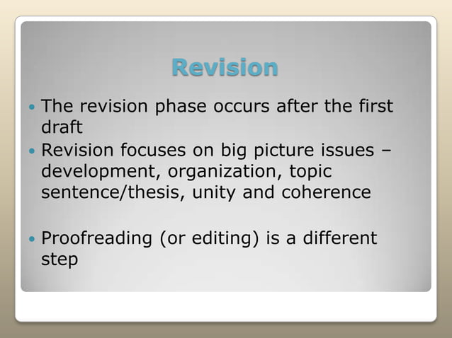 Revision and Editing | PPTX
