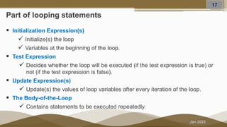 Fundamentals of Computer Programming Summary of Flow Controls | PPT