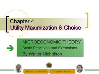 Ch 4. Utility Maximization & Choice | PPT