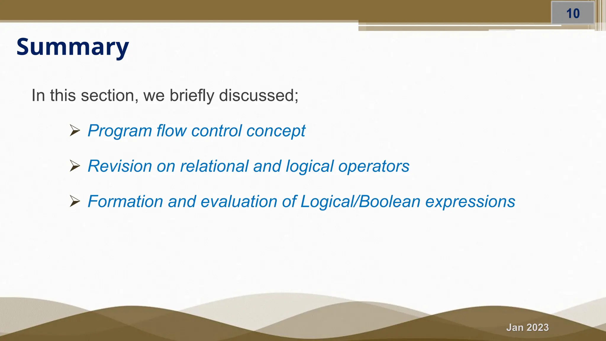 Fundamentals Of Computer Programming Flow Of Control I Pdf