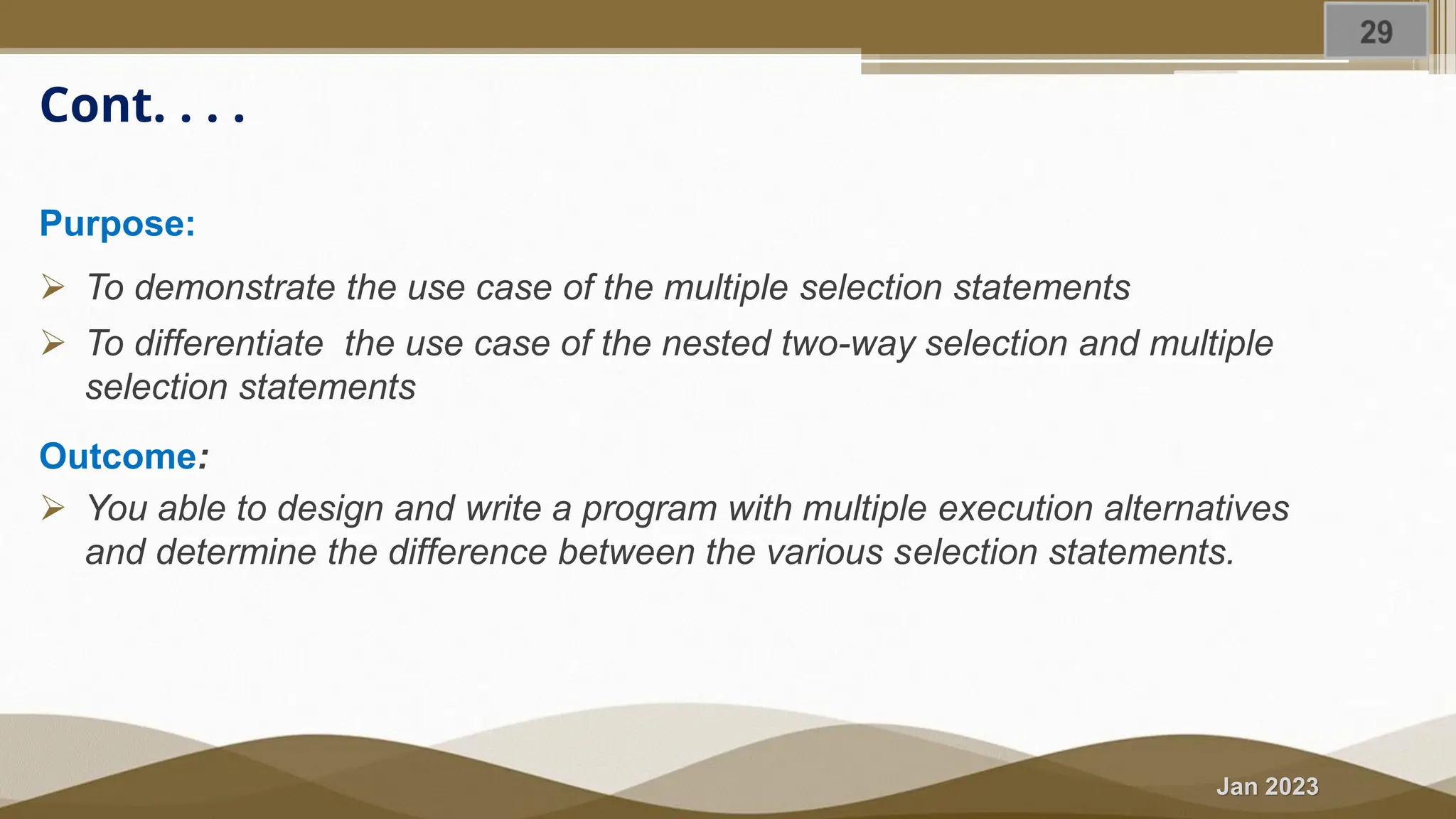 Fundamentals Of Computer Programming Flow Of Control I Pdf