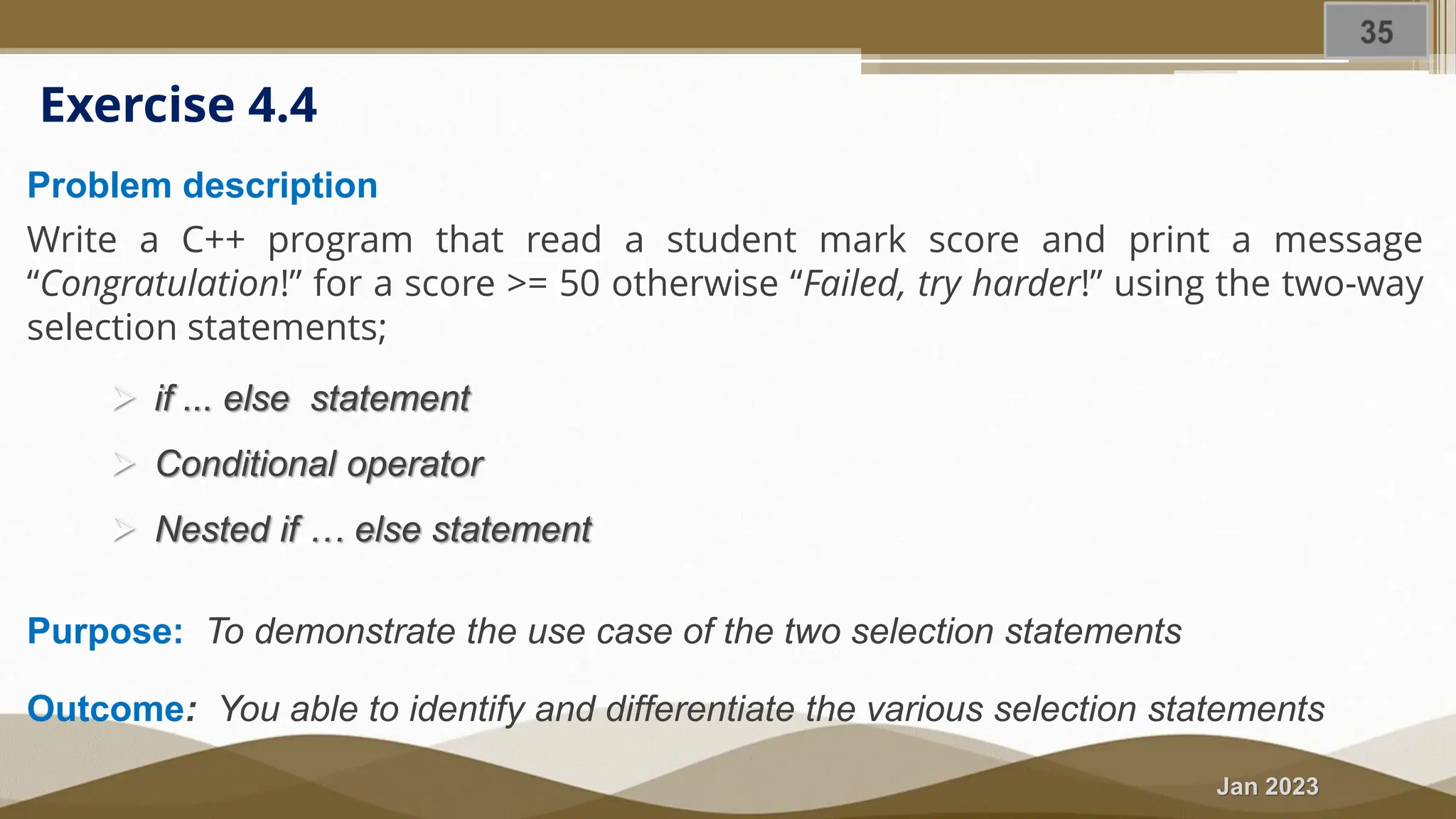 Fundamentals Of Computer Programming Flow Of Control I Pdf