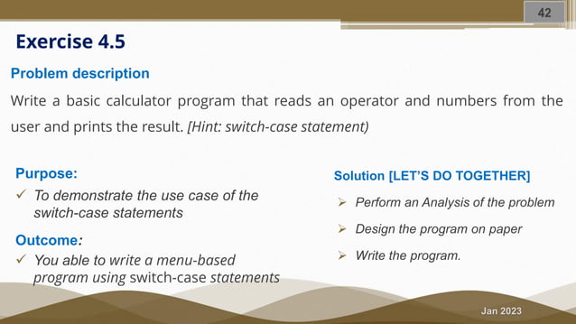 Fundamentals of Computer Programming - Flow of Control I | PDF