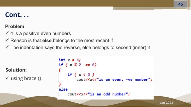 Fundamentals of Computer Programming - Flow of Control I | PDF