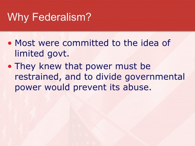 Ch. 4 federalism | PPT