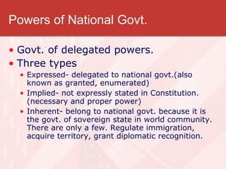 Ch. 4 federalism | PPT
