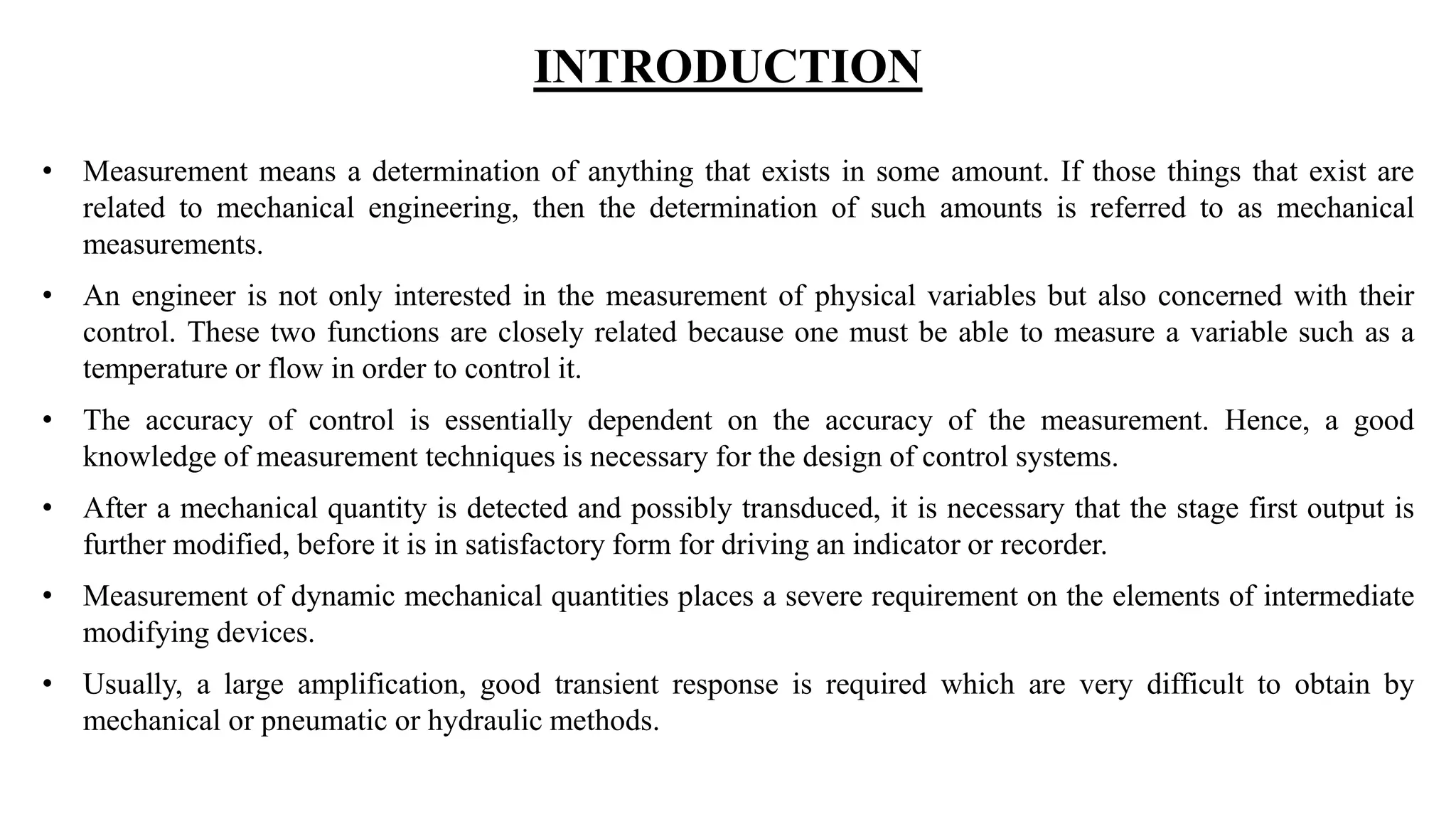 Ch-4: Measurement systems and basic concepts of measurement methods | PPTX