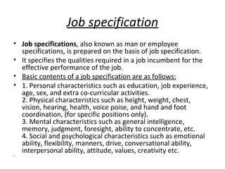 Ch 4 merit rating and job details | PPT | Resume Writing and Advice ...