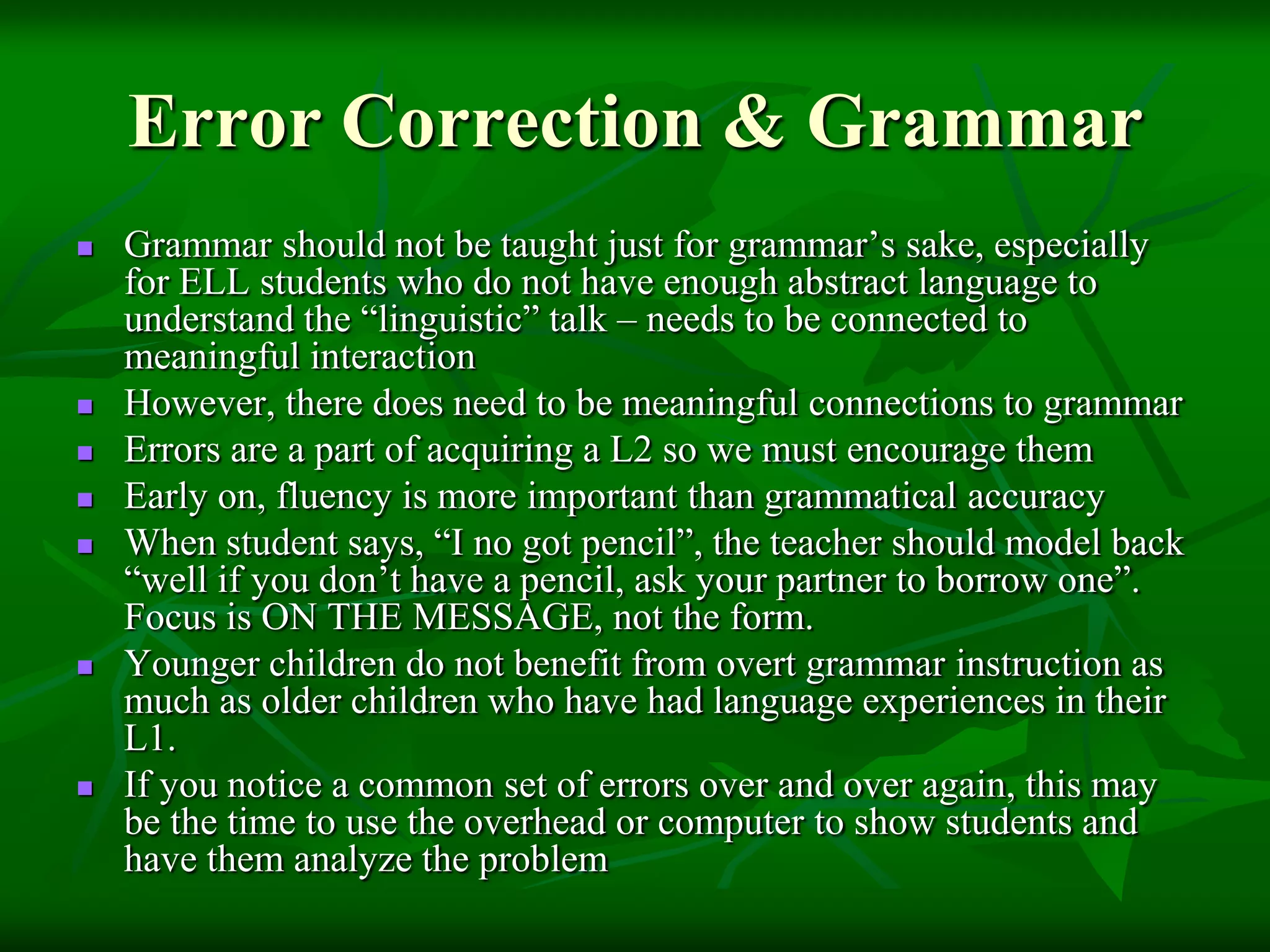 Ch. 4 oracy & literacy for english language learners | PPT