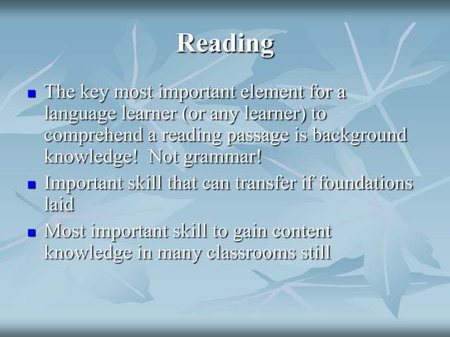 Ch. 4 oracy & literacy for english language learners | PPT