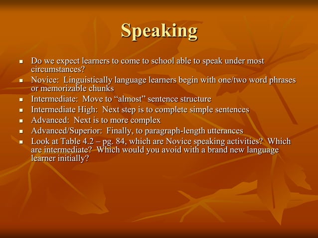Ch. 4 oracy & literacy for english language learners | PPT