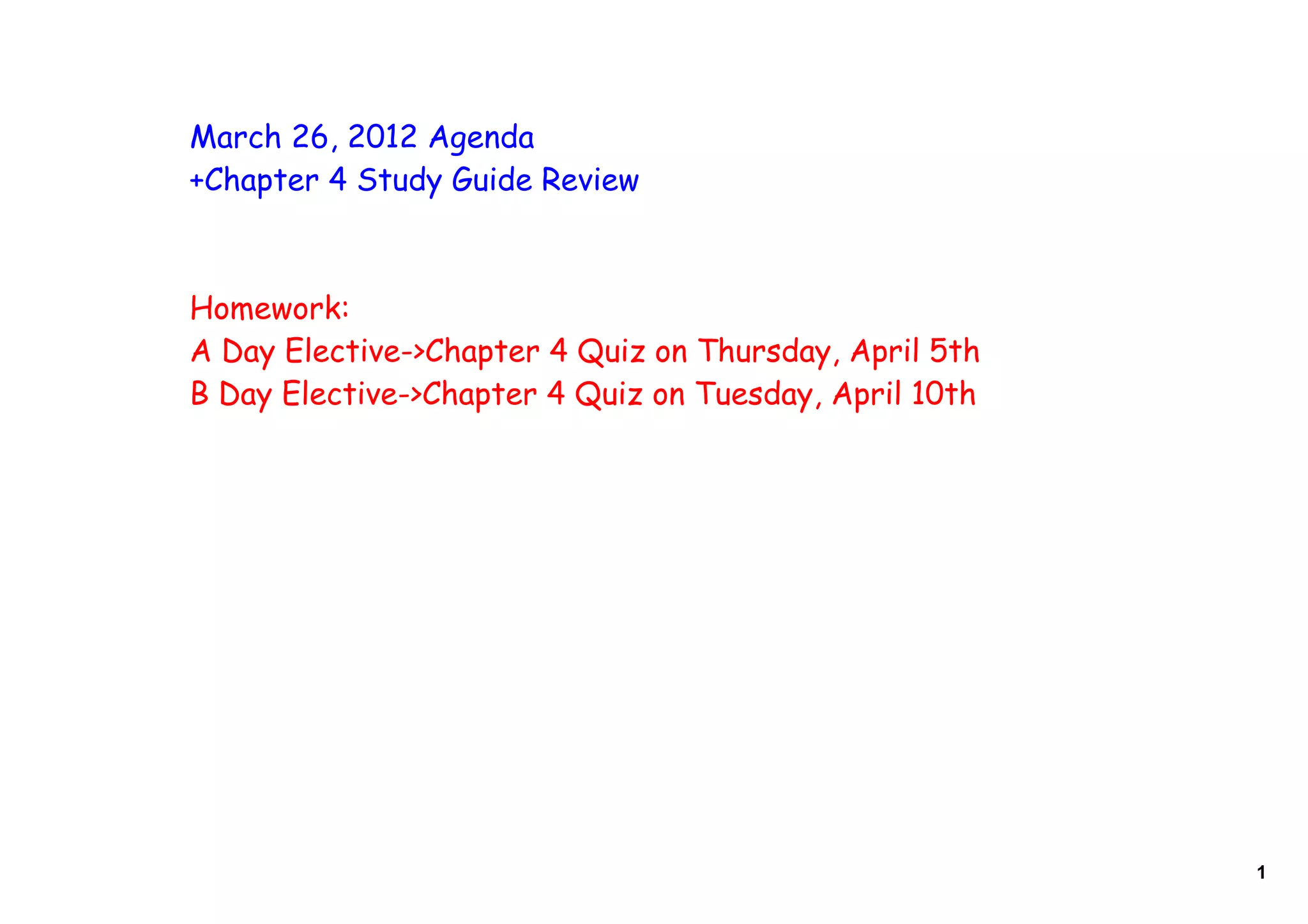 Ch. 4 Study Guide Review | PPT