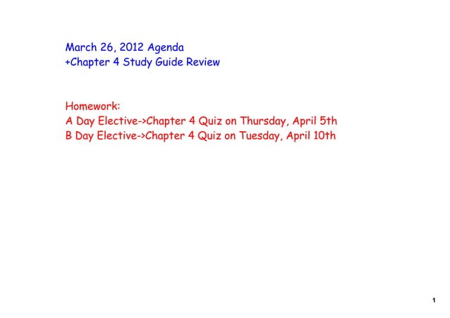 Ch. 4 Study Guide Review | PPT