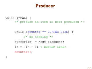 Operating Systems - "Chapter 5 Process Synchronization" | PPT