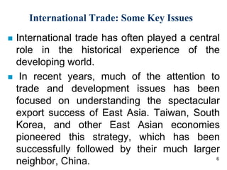 International Trade, Globalization, and Economic Development: Key ...