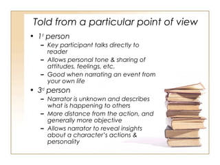 Introduction to Narrative Essays | PPT