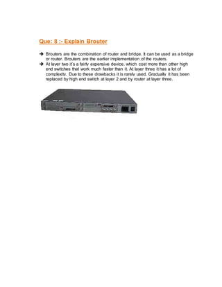 Ch 5-network devices | DOCX