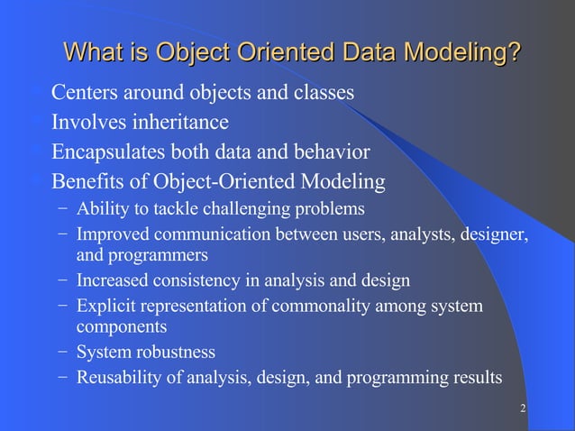 Ch 5 O O Data Modeling Class Ppt Programming Languages Computing