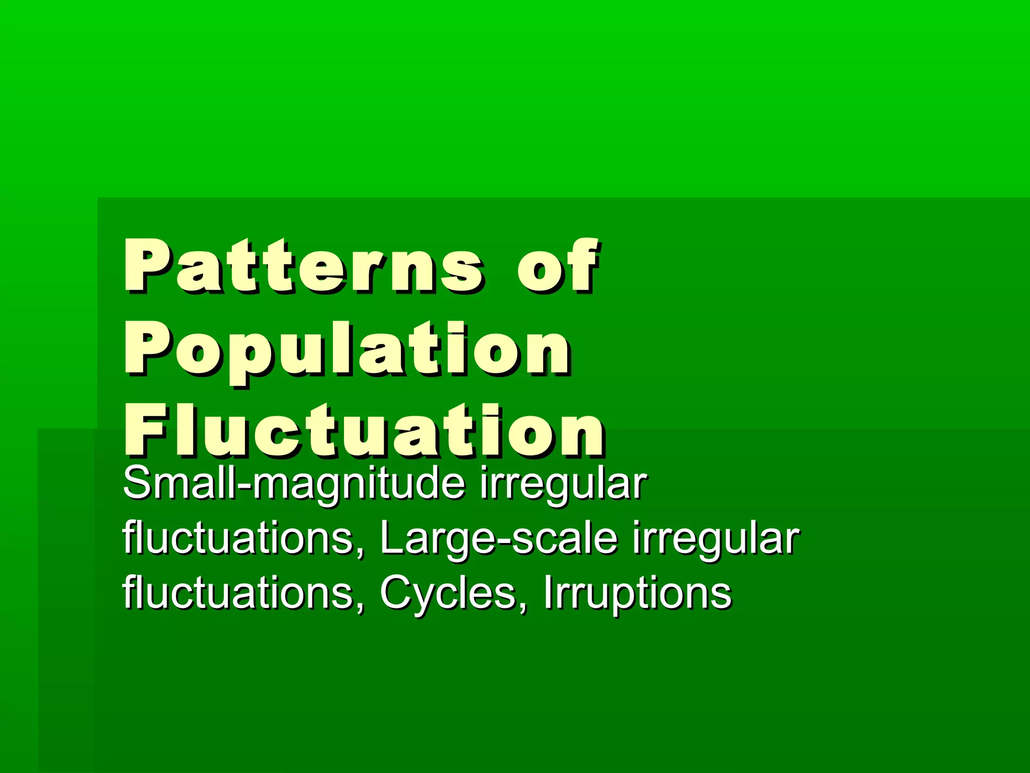 Ch. 5 population regulation part | PPT
