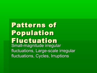 Ch. 5 population regulation part | PPT
