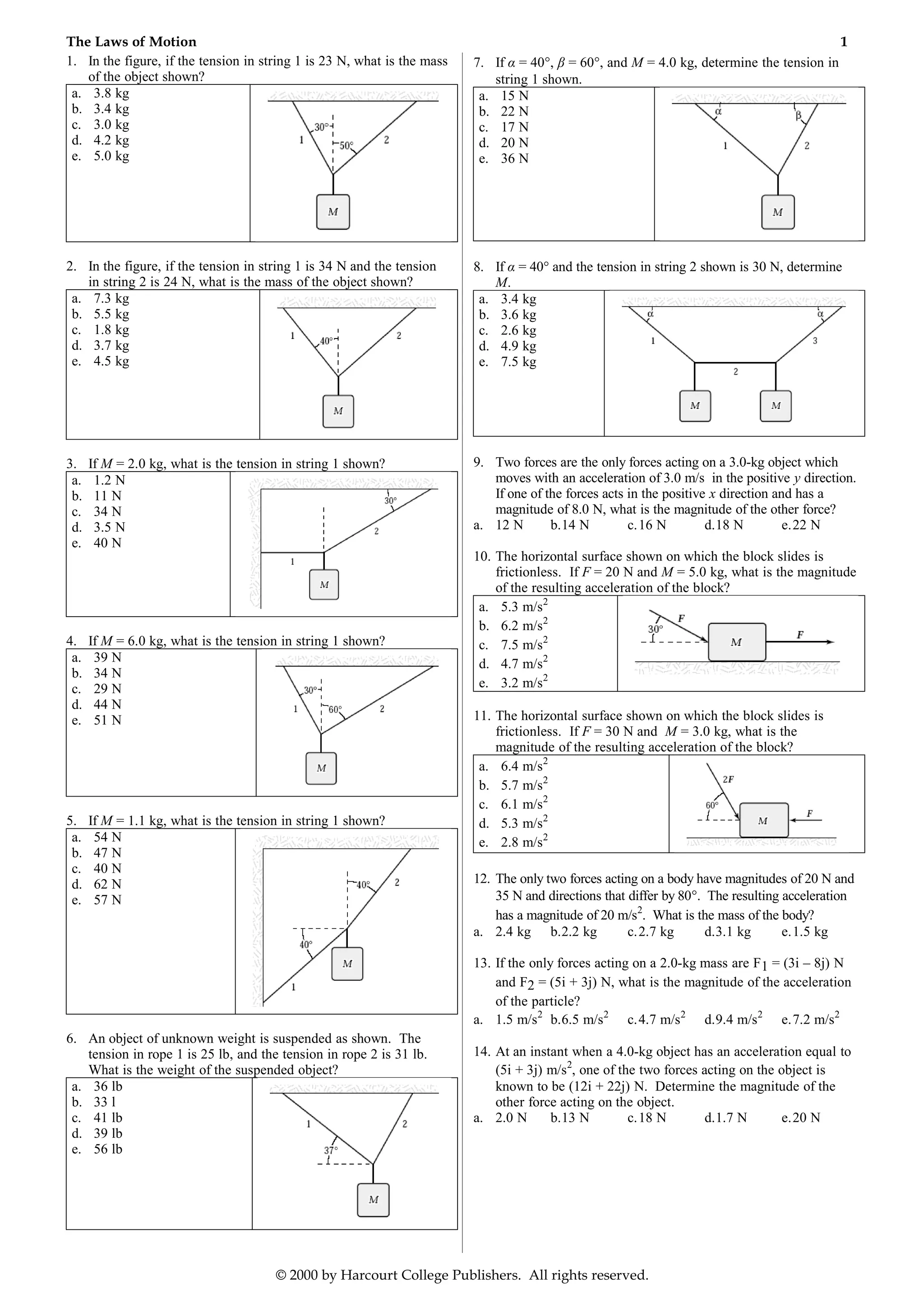 Ch.5 a test newton's laws of motion | DOC