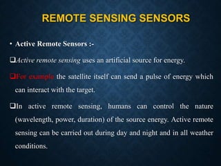 Ch 5 b remote sensing | PPTX