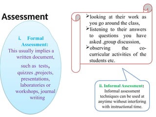 CHapter five about Continuous Assessment | PPTX