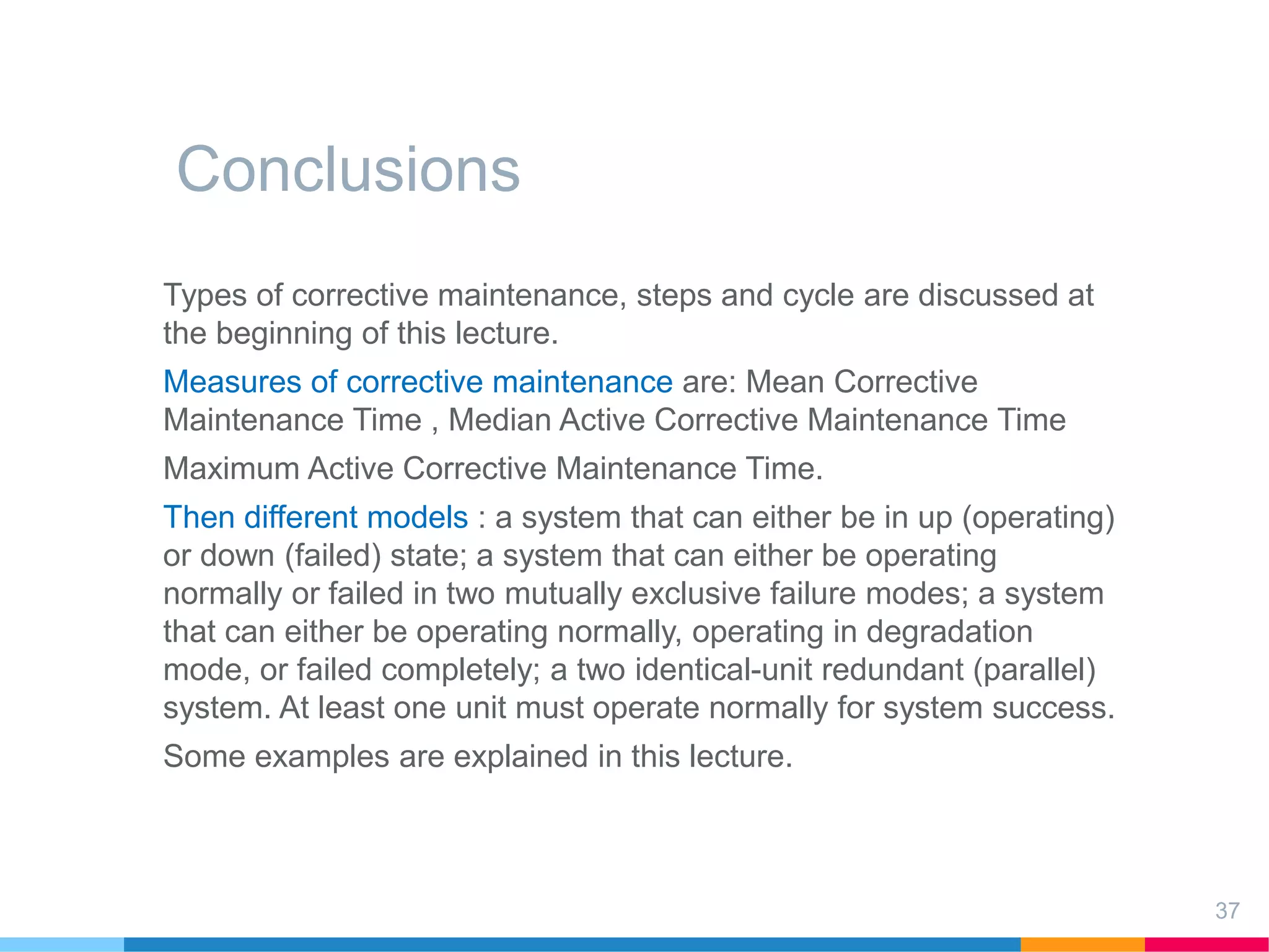 Corrective maintenance | PPTX