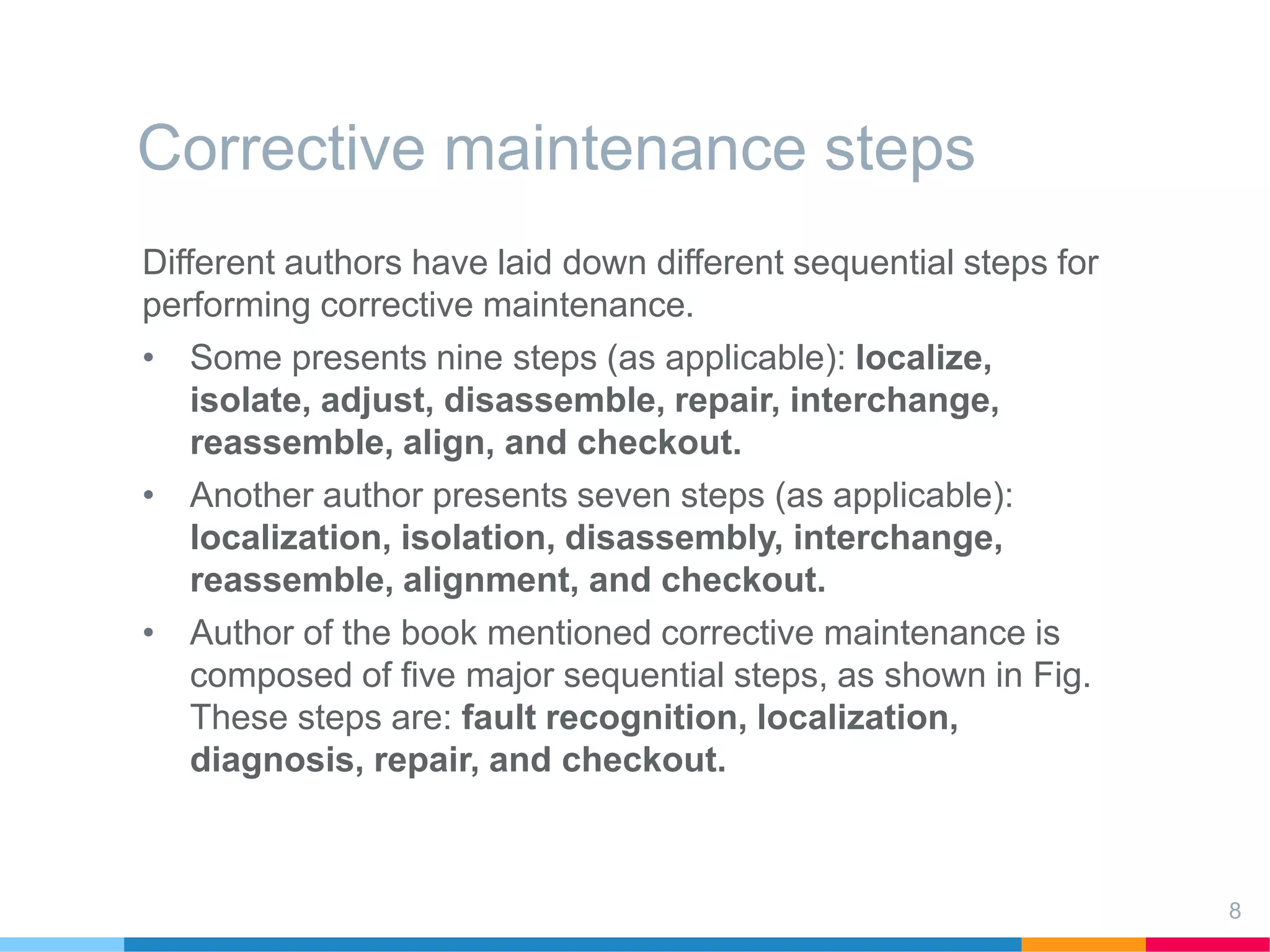 Corrective maintenance | PPTX