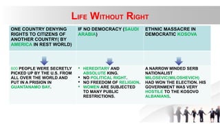 SPL (Civics) - Ch-5 Democratic Rights PPT | PPTX