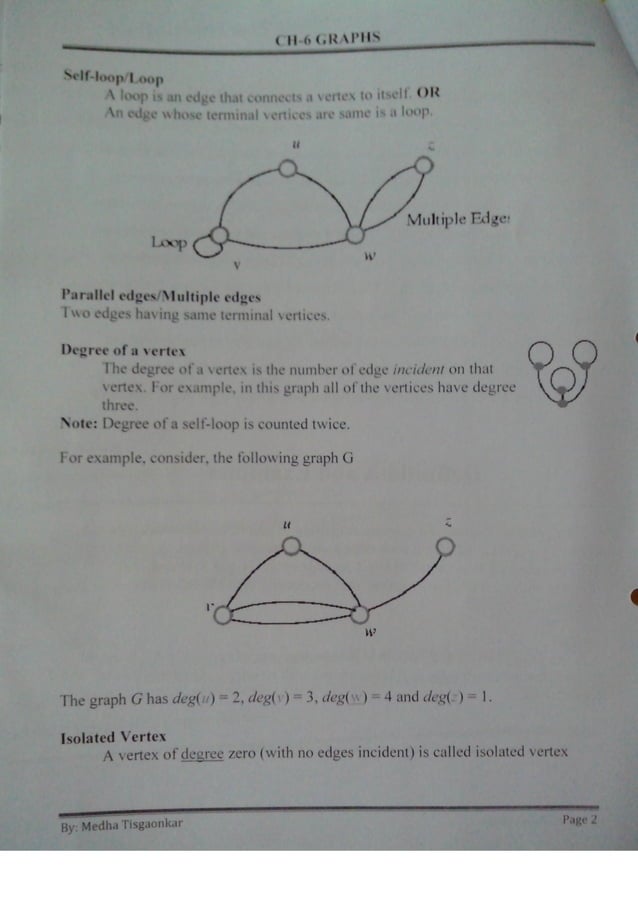 Chapter 5: GRAPHS | PDF