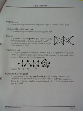 Chapter 5: GRAPHS | PDF