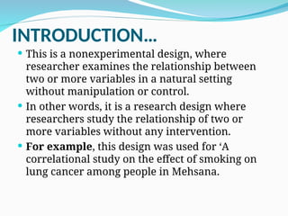 Non Experimental research design in details.ppt