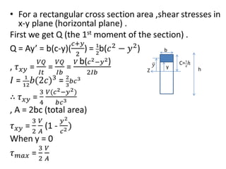 Shearing stresses in Beams & Thin-walled Members . | PPTX