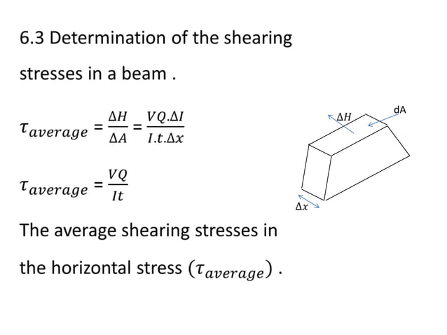 Shearing stresses in Beams & Thin-walled Members . | PPTX | Physics ...
