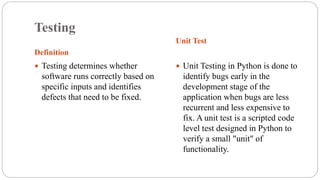 Standard Libraries in Python Programming | PPTX