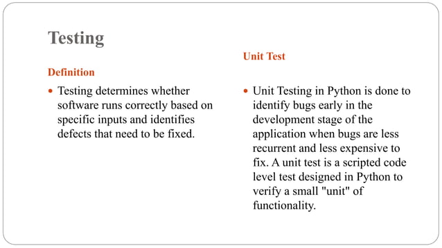 Standard Libraries in Python Programming | PPTX | Programming Languages | Computing