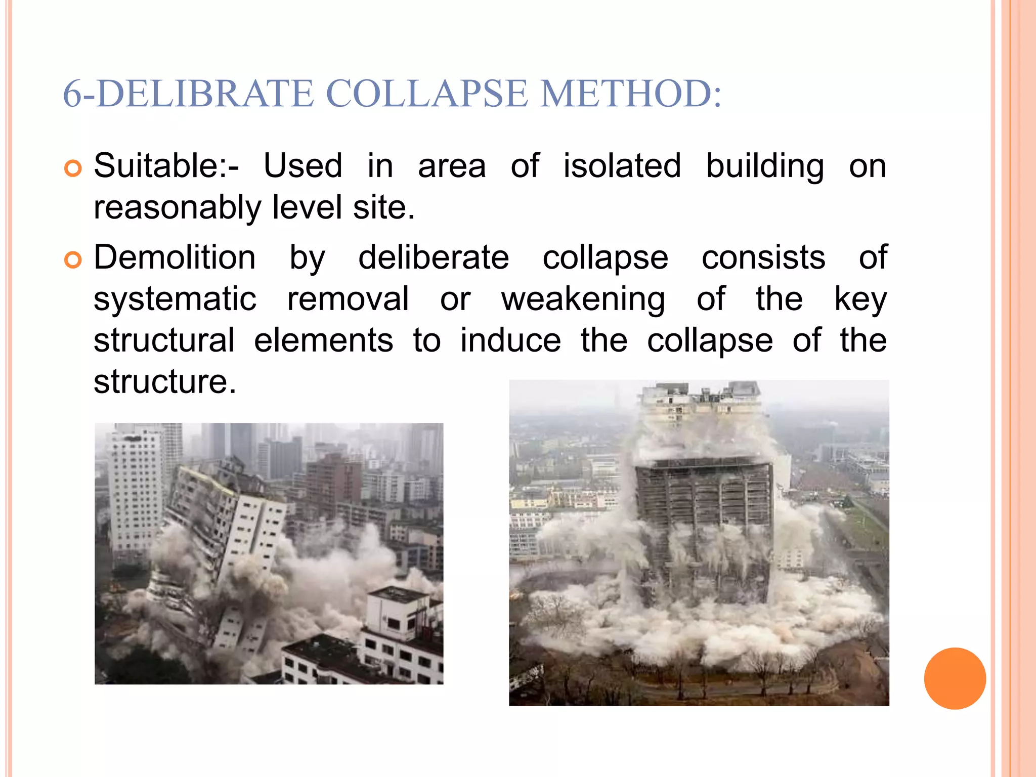 DEMOLITION AND DISMANTLING TECHNIQUES | PPTX