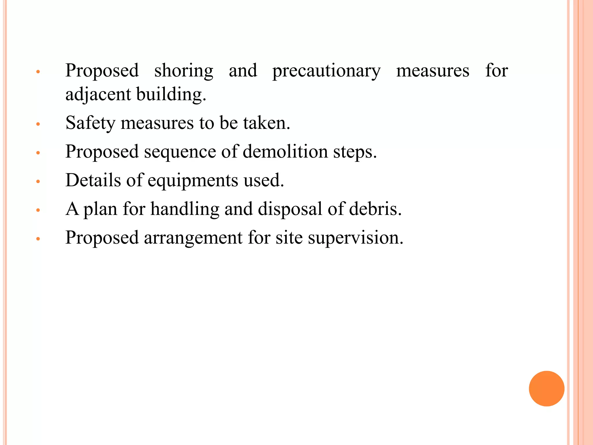 DEMOLITION AND DISMANTLING TECHNIQUES | PPTX