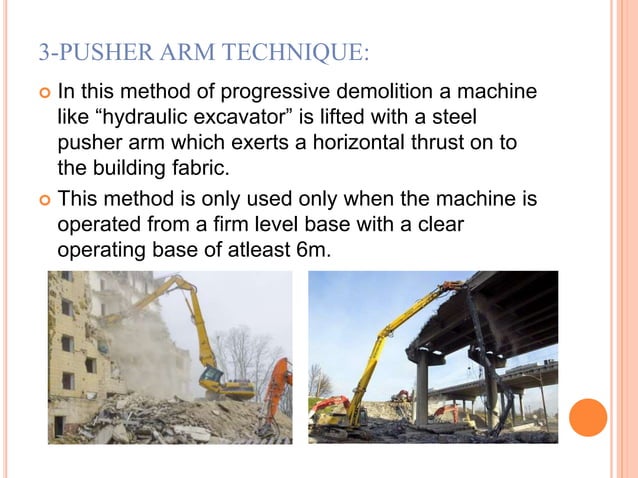 DEMOLITION AND DISMANTLING TECHNIQUES | PPTX