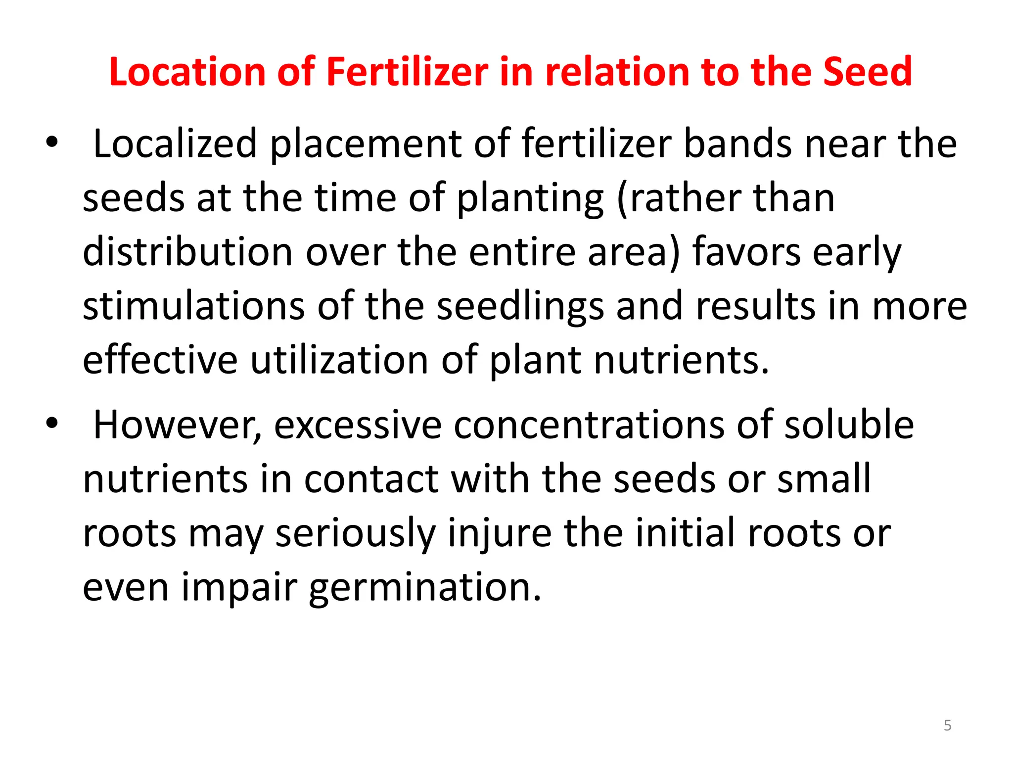 Ch- 6 fertilizer.pptx:applications of fertilizer | PPTX