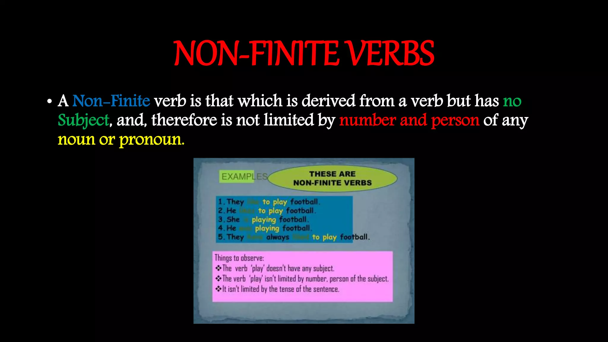 Ch 6 finite and non-finite verbs | PPTX