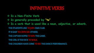 Ch 6 finite and non-finite verbs | PPTX