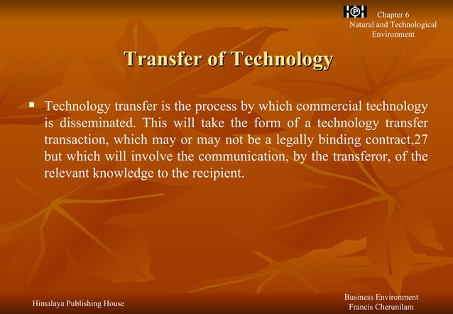 Ch 6 nat. & tech. envt. | PPT