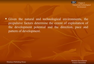 Ch 6 nat. & tech. envt. | PPT