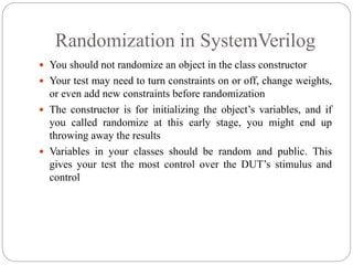 Ch 6 randomization | PPTX