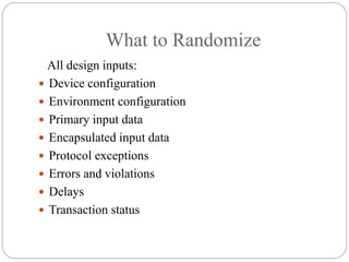 Ch 6 randomization | PPTX